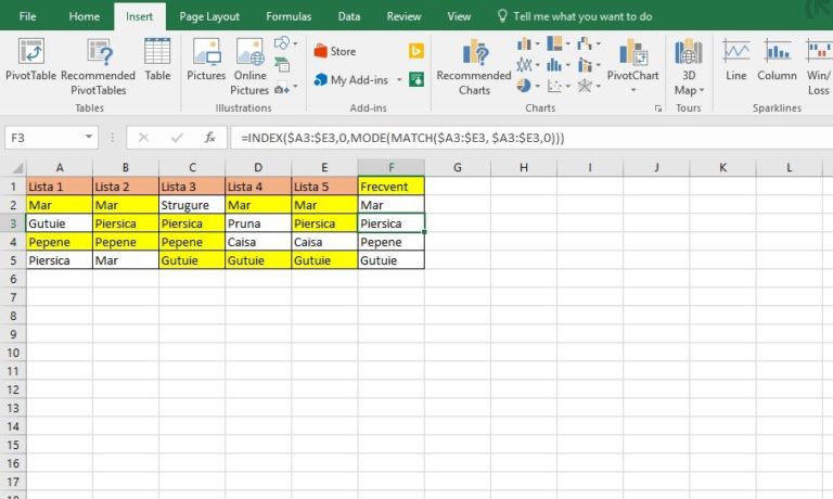 EXCEL-Functii de referinte-Functia MATCH | Cursuri Excel