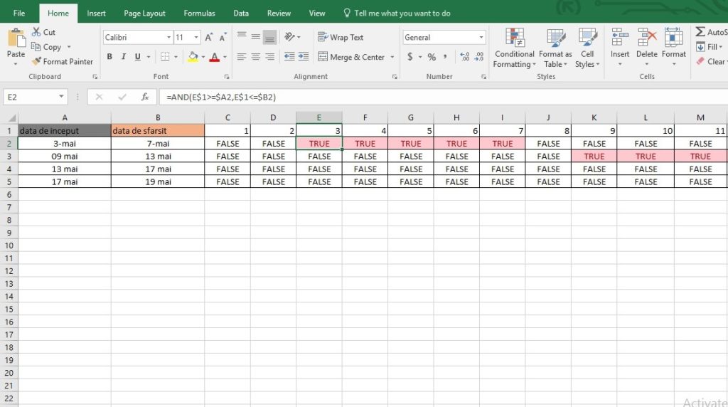 EXCEL-Functii logice-Functia AND | Cursuri Excel