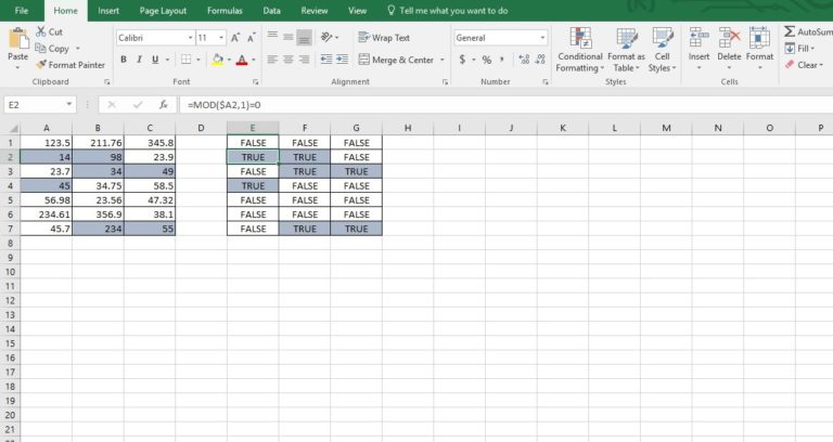 Excel-Functii matematice-MOD | Cursuri Excel