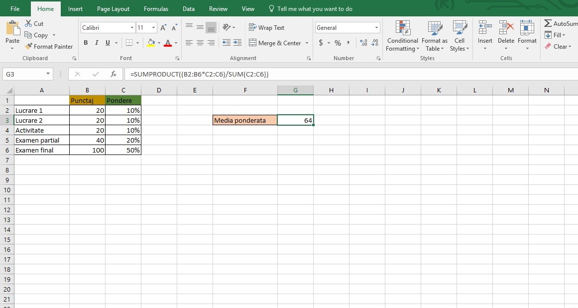 Excel-Functii matematice-SUM | Cursuri Excel