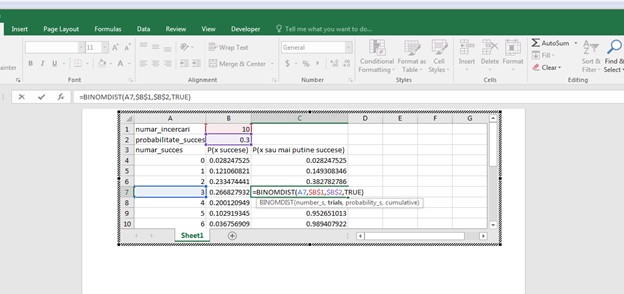 Excel-Functii statistice-BINOMDIST | Cursuri Excel Excel-Functii statistice-BINOMDIST | Cursuri Excel