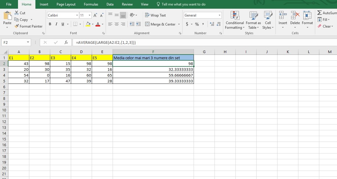Excel-Functii statistice-LARGE | Cursuri Excel