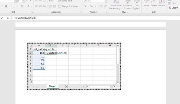 Excel QUARTILE – functie statistica | Cursuri Excel