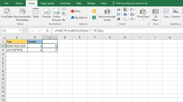EXCEL-Functii text-Functia SUBSTITUTE | Cursuri Excel